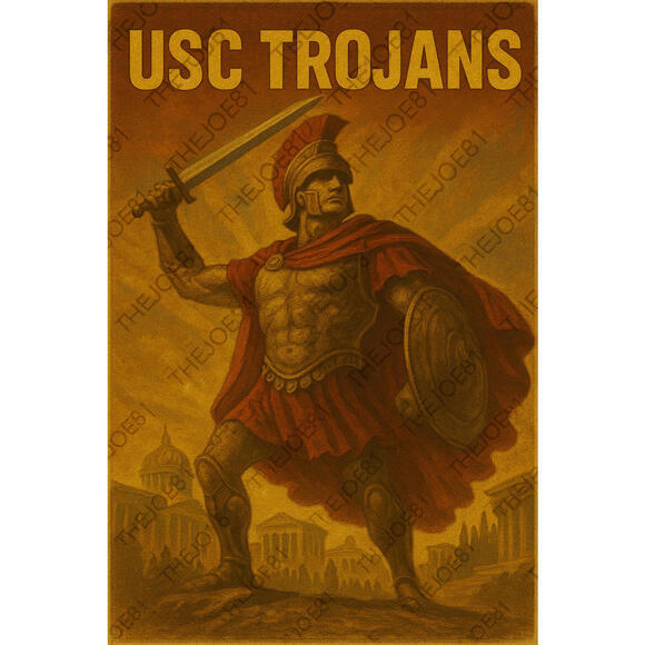 Art | Usc Trojans Vintagestyle Warrior Poster Epic College Football ...